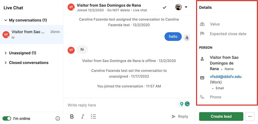 Live Chat - Knowledge Base | Pipedrive